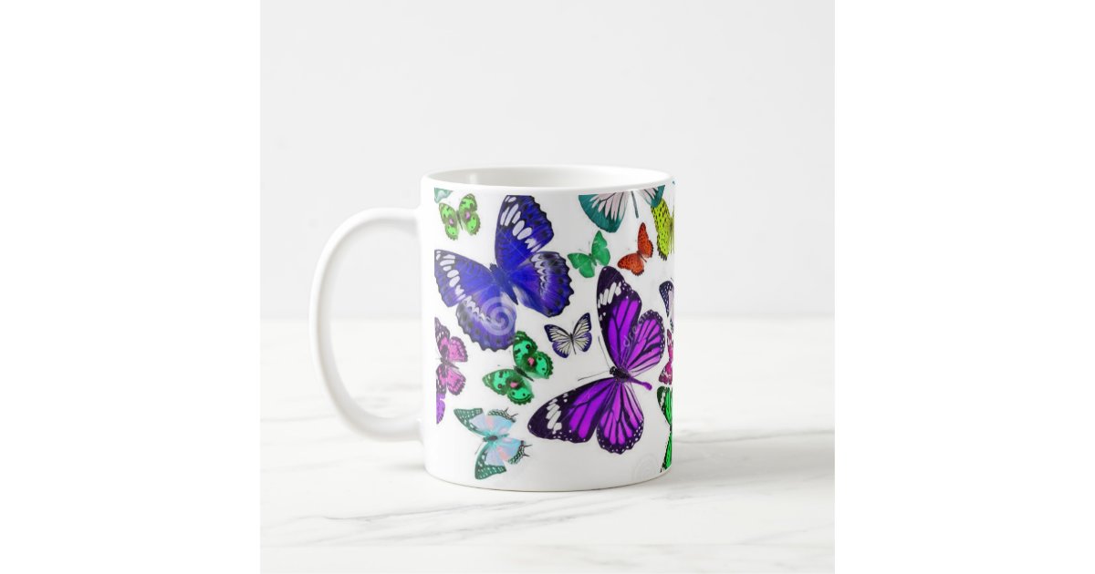 Butterfly coffee mug | Zazzle