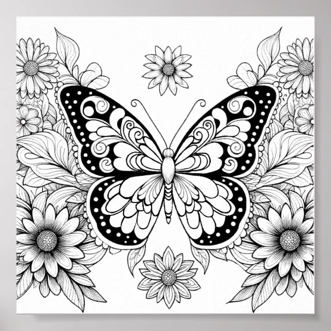 coloring pages for butterfly