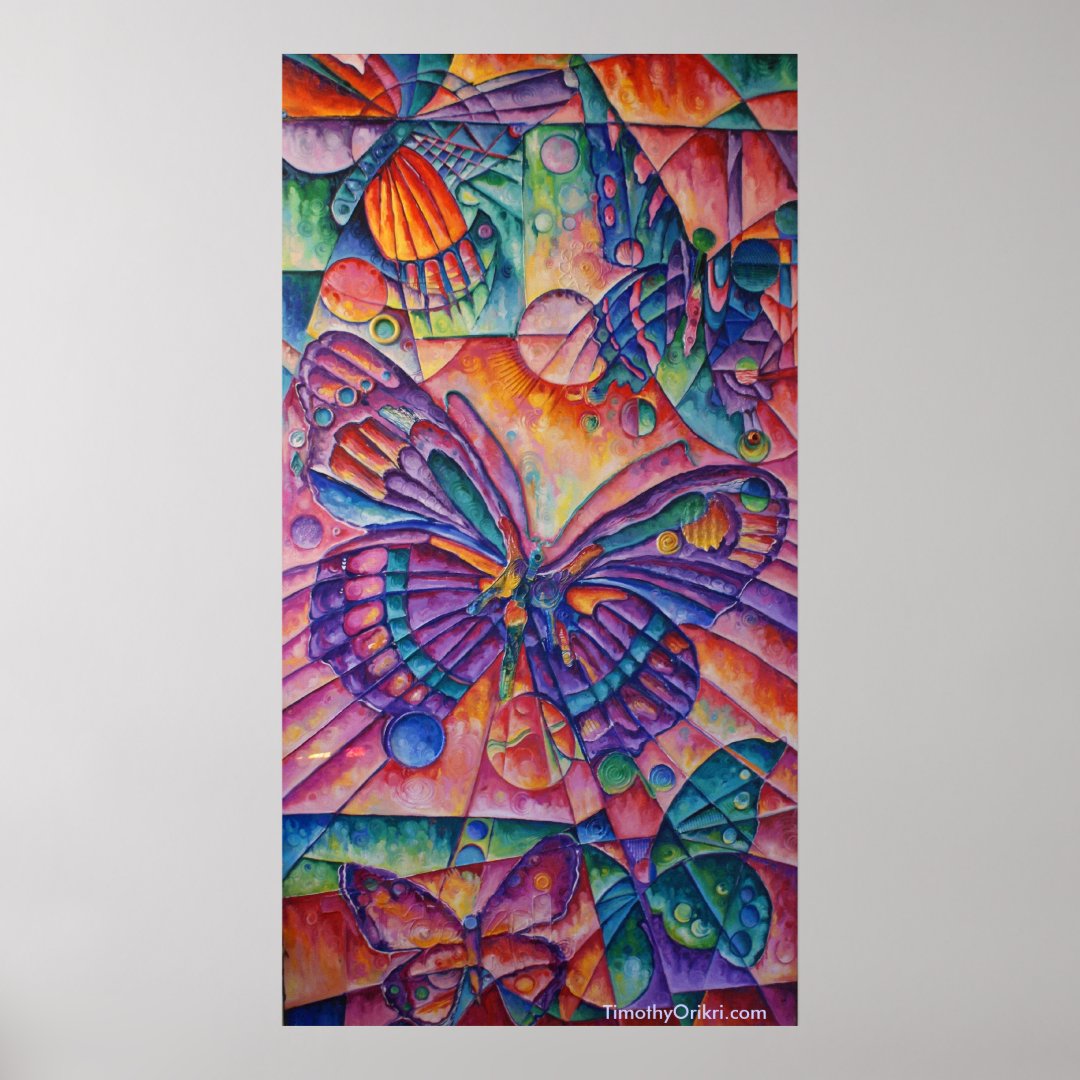 Butterfly Composition Canvas Print | Zazzle