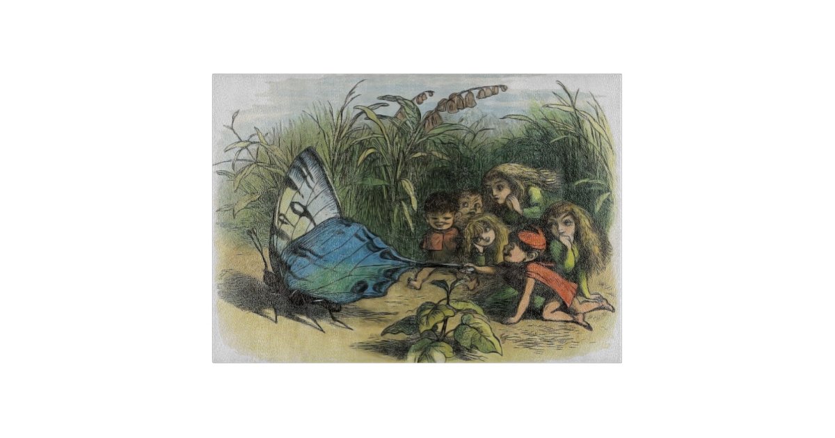 Butterfly Elf Artwork Cute Elves Butterflies Cutting Board | Zazzle