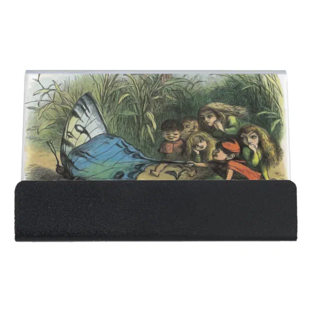 Butterfly Elf Artwork Cute Elves Butterflies Desk Business Card Holder ...