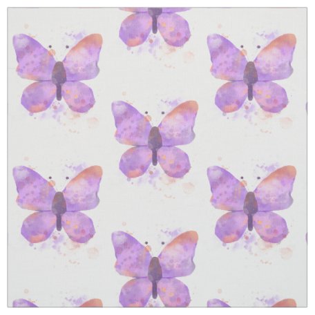 Lupus Awareness Ribbon with Butterfly Fabric | Zazzle