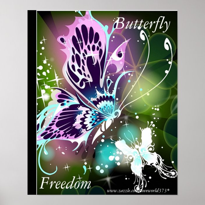 Butterfly Freedom Poster | Zazzle