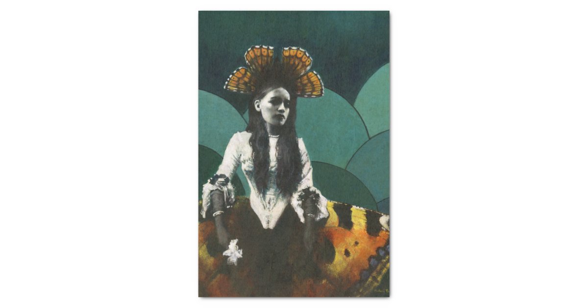 Butterfly Girl Tissue Paper | Zazzle