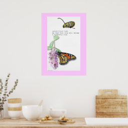Butterfly Haiku poster | Zazzle