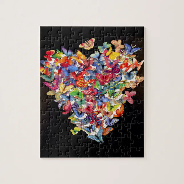 Butterfly Heart Puzzle | Zazzle