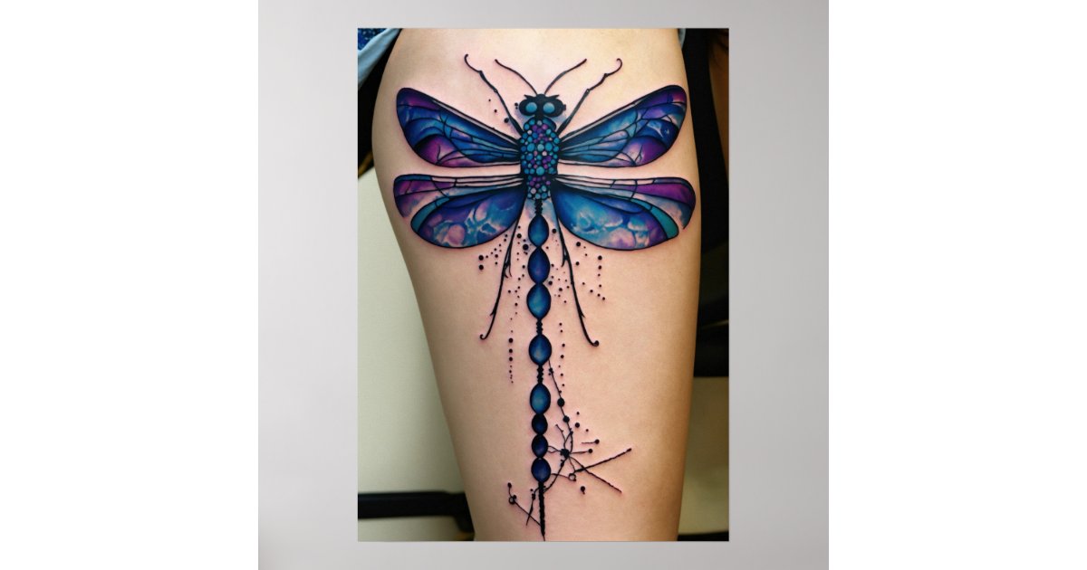 BUTTERFLY IN HAND INK ART POSTER | Zazzle