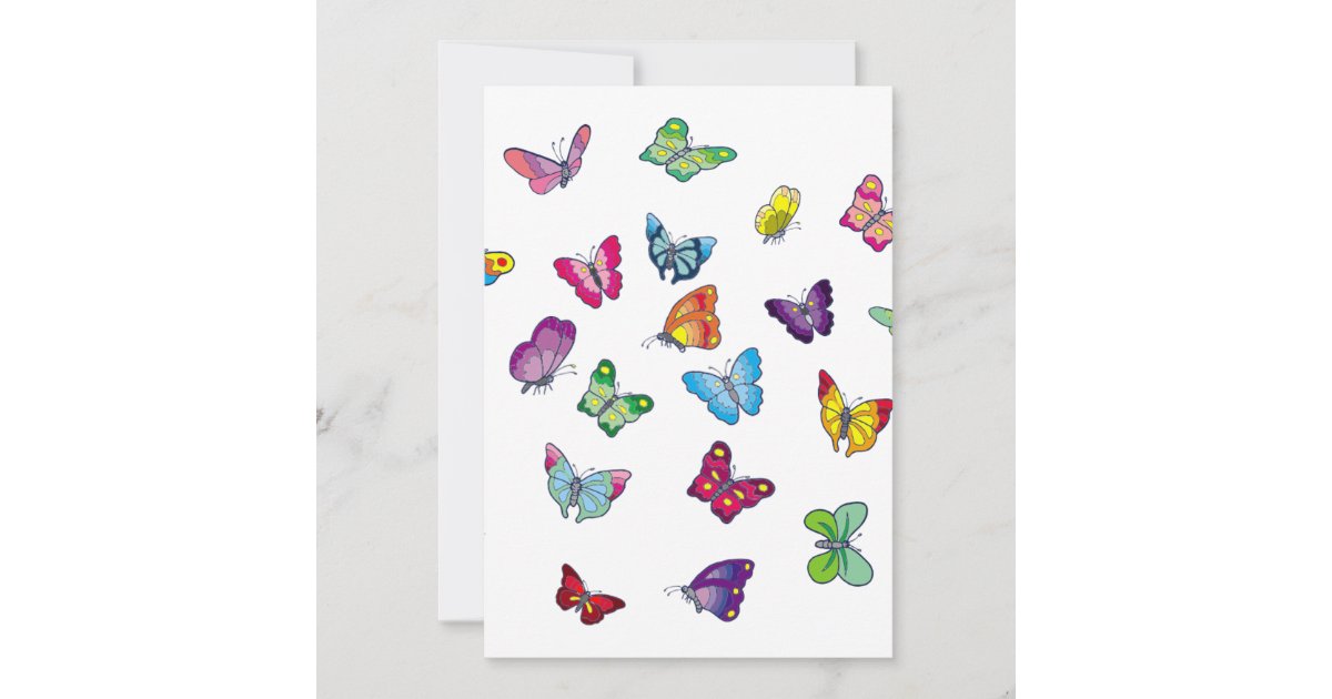 butterfly invitation card | Zazzle