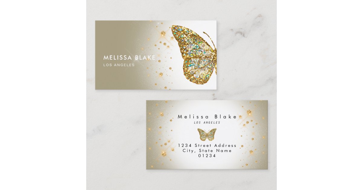 butterfly logo business card | Zazzle