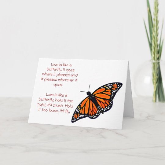 Butterfly Love, greeting card | Zazzle.com