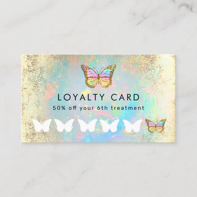 butterfly loyalty card | Zazzle