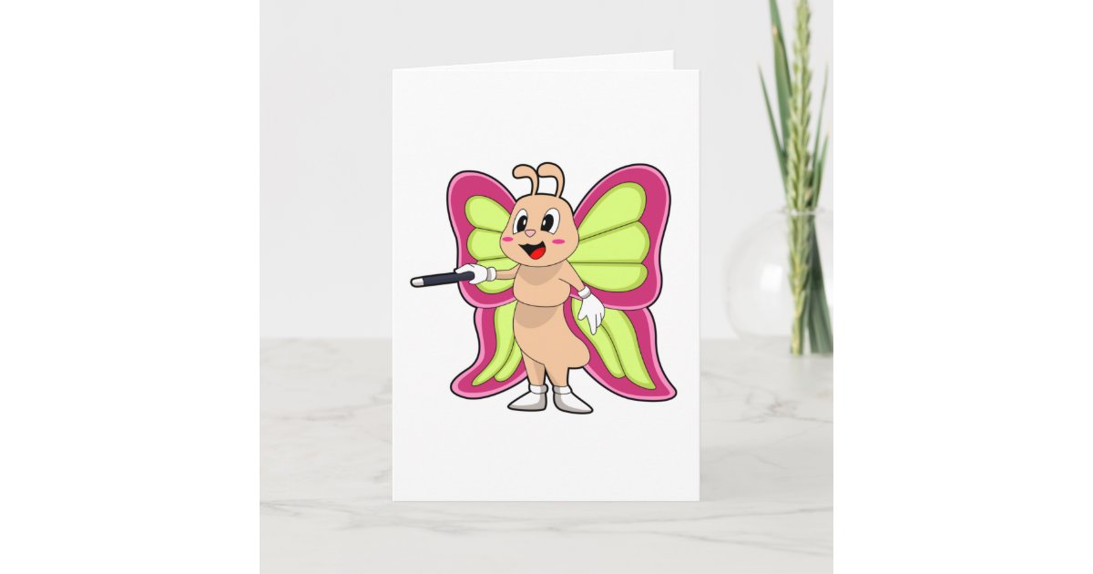 Butterfly Magic wand Card | Zazzle