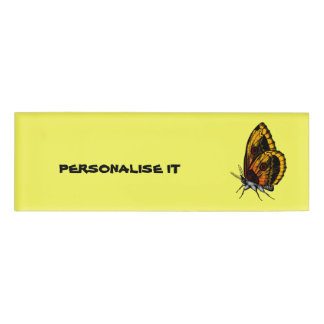 Butterfly Name Tags & Badges | Zazzle