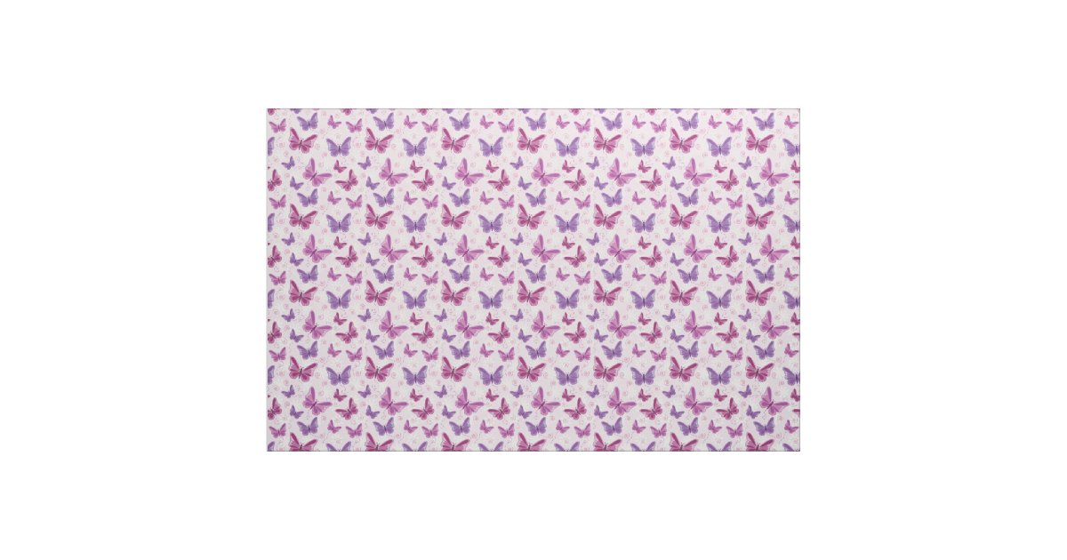 butterfly pattern fabric | Zazzle