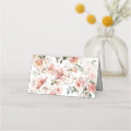 Butterfly Pink Floral Baby Shower fluttering by Place Card | Zazzle
