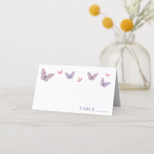 Butterfly Place Cards | Zazzle