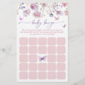 Butterfly Purple and Pink Baby Shower Bingo Game | Zazzle