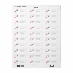 Butterfly Return Address Label | Zazzle