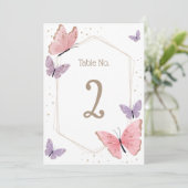Butterfly Table Number | Zazzle