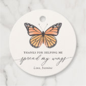 Butterfly Teacher Appreciation Favor Tags | Zazzle