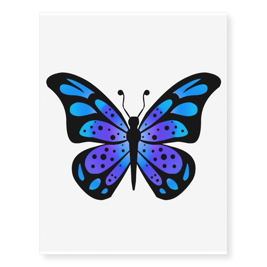 Butterfly Temporary Tattoos | Zazzle