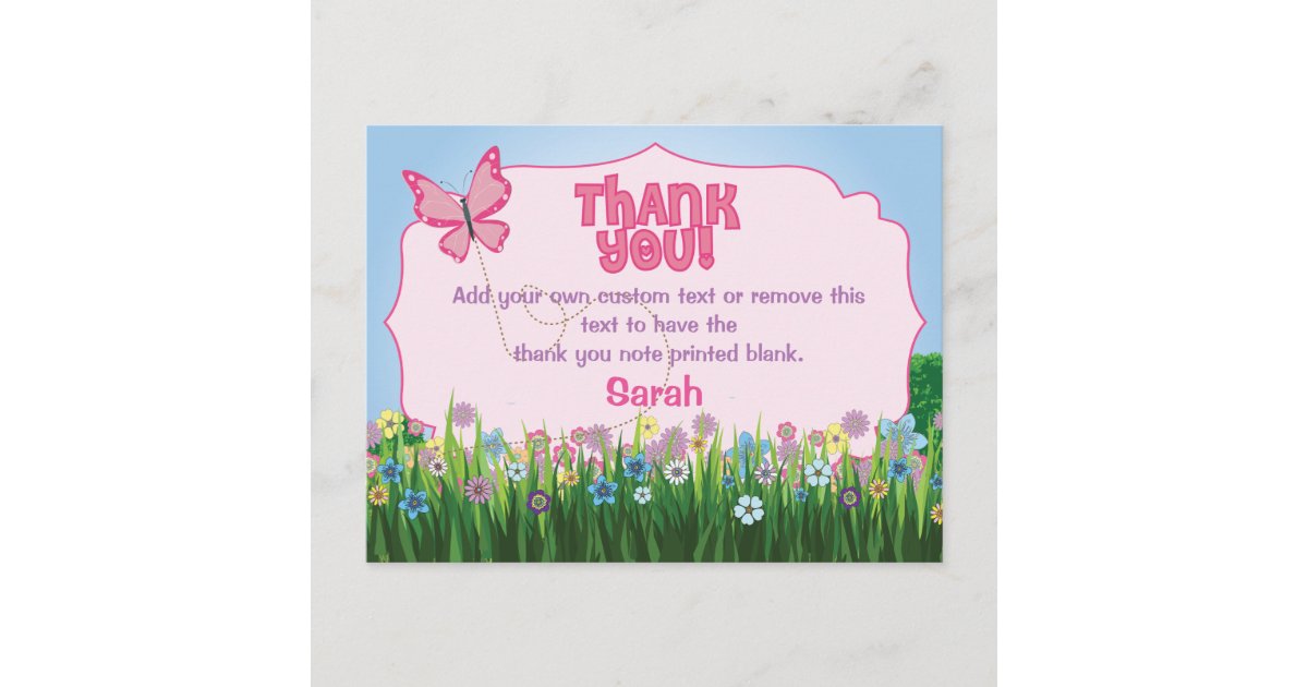 Butterfly Thank You Cards | Zazzle