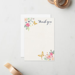 Butterfly Thank You Note Card | Zazzle