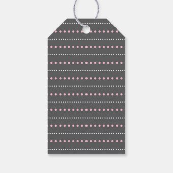 Butterfly Thank You Tag, Pink, Gray Gift Tags | Zazzle