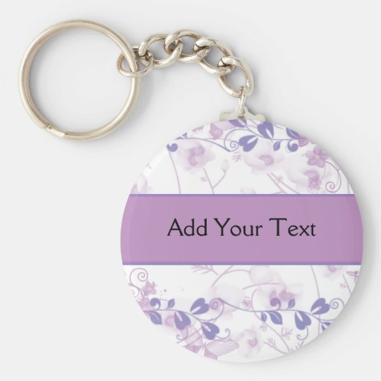 Butterfly Vision in Lilac Purple Keychain | Zazzle.com