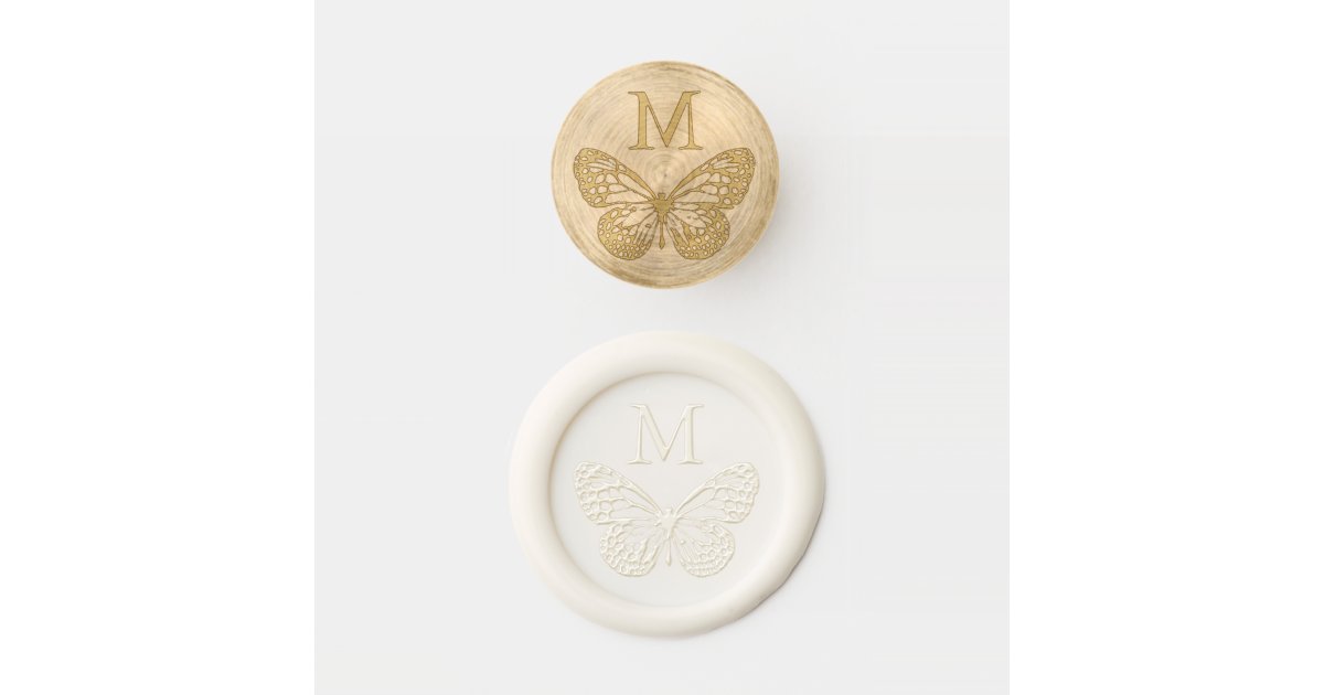 Butterfly Wax Seal Stamper | Zazzle