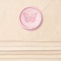 Butterfly Wax Seal Sticker | Zazzle