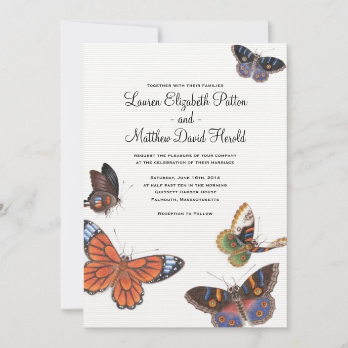Butterfly Wedding Invitation | Zazzle.com