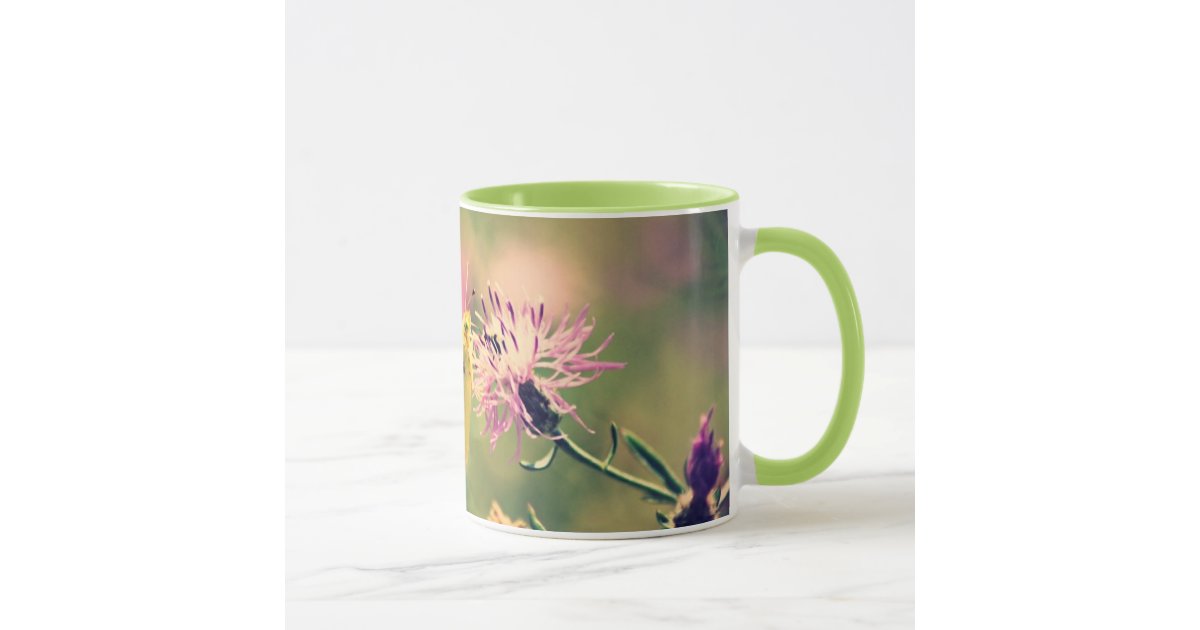Butterfly & Wildflowers Coffee Mug | Zazzle