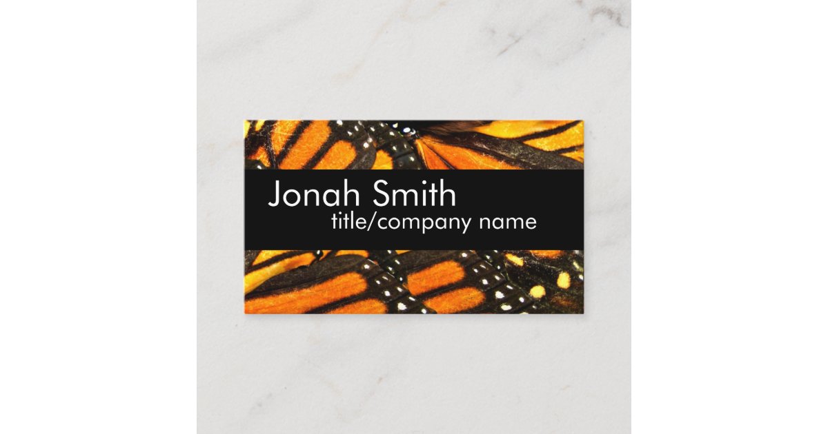 butterfly wing business card template photo art | Zazzle