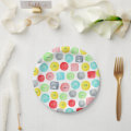 Button birthday party paper plate | Zazzle