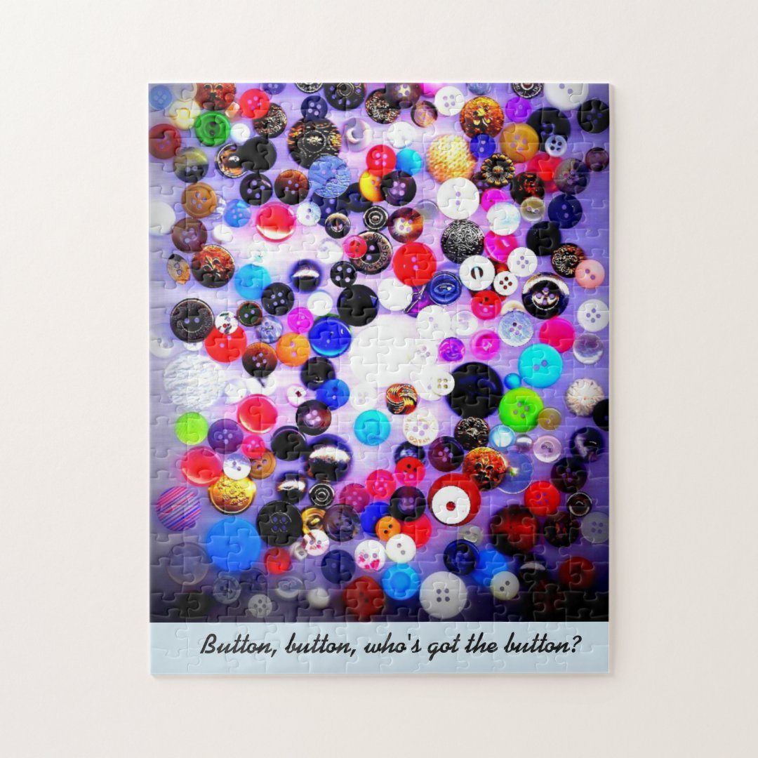 Button, Button, Who's Got the Button? Puzzle | Zazzle
