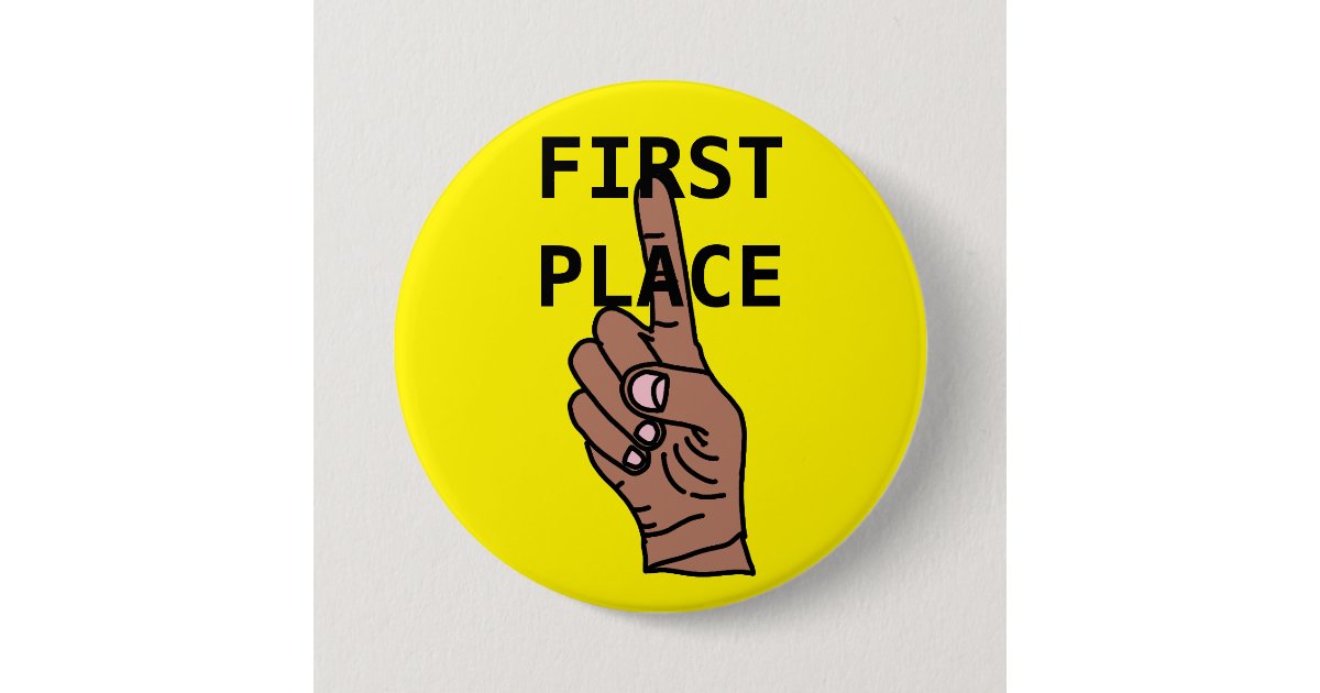 Button FIRST PLACE | Zazzle