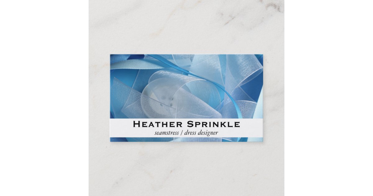 Button & Ribbon Business Card | Zazzle