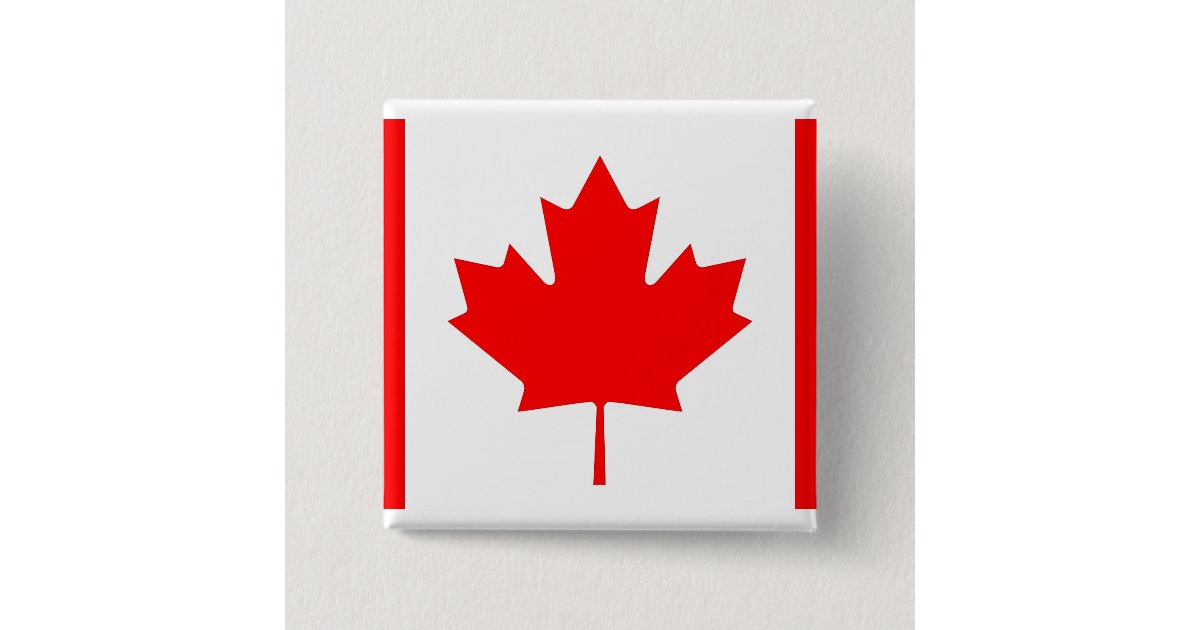 Button with Flag of Canada | Zazzle
