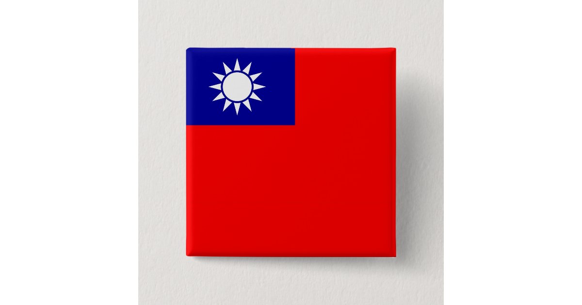 Button with Flag of Taiwan | Zazzle