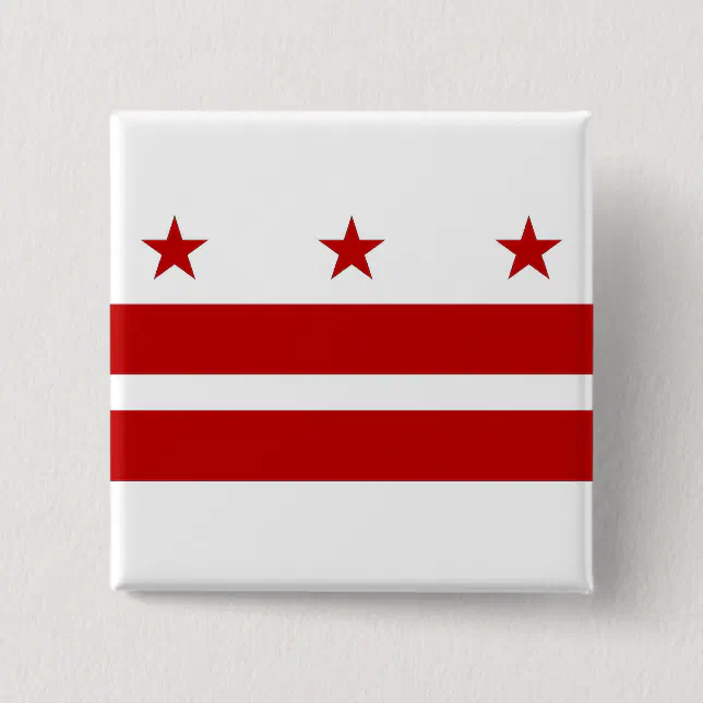 Button with Flag of Washington DC | Zazzle
