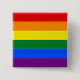 Button with LGBT Rainbow Flag | Zazzle