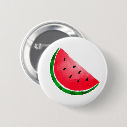 Button with watermelon | Zazzle