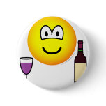 Wine drinking emoticon : Emoticons @ emofaces.com