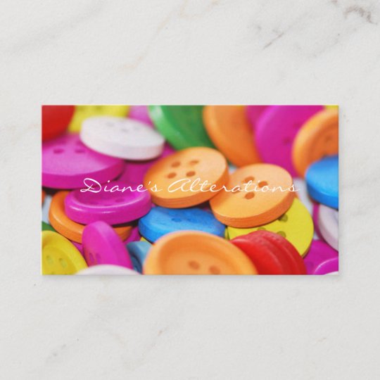 Buttons Business Card | Zazzle.com