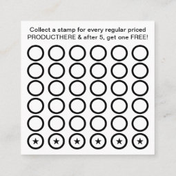 BUY 5 stamp card | Zazzle