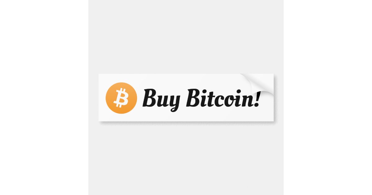 Buy Bitcoin Bumper Sticker | Zazzle