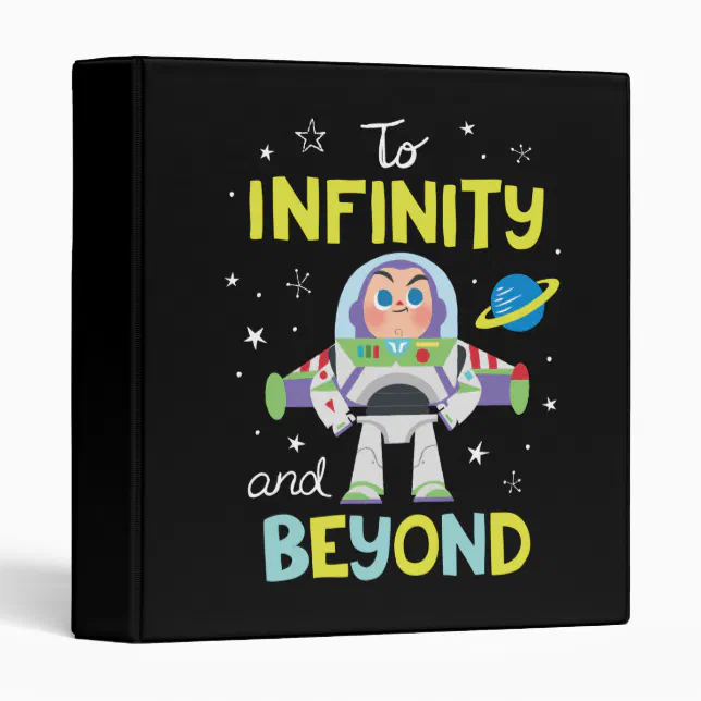 Buzz Lightyear Cartoon | To Infinity and Beyond 3 Ring Binder | Zazzle