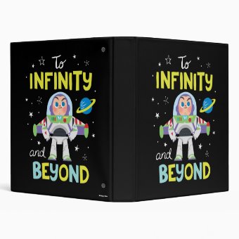 Buzz Lightyear Cartoon | To Infinity and Beyond 3 Ring Binder | Zazzle