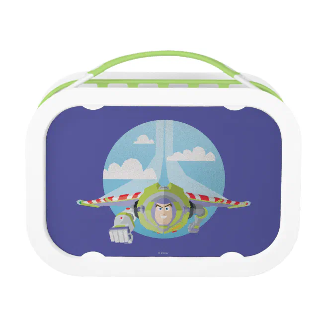 Buzz Lightyear Flying Despeckled Retro Graphic Lunch Box | Zazzle
